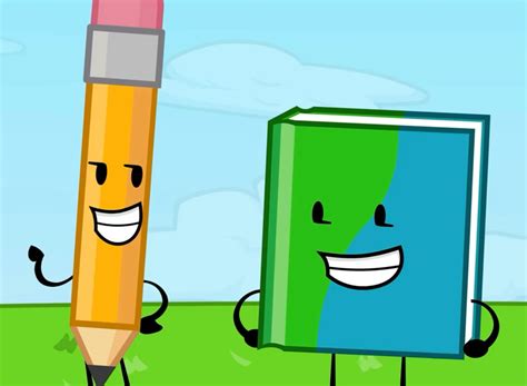 Pencil And Book Book And Pencil Bfdi I Pencil Pencil 4