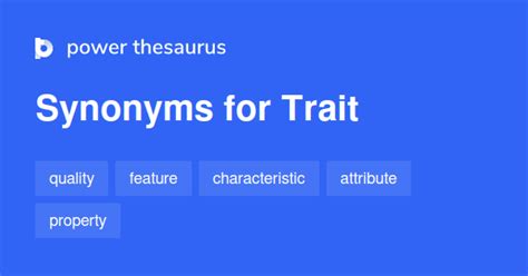 Trait Synonyms 739 Similar Words And Phrases