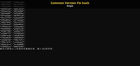 common version fix hash modding tool for wuthering waves wuwa modding tools
