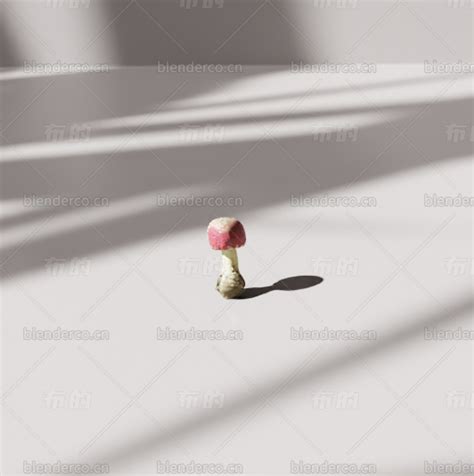 Blender蘑菇blender布的模型 Blender布的
