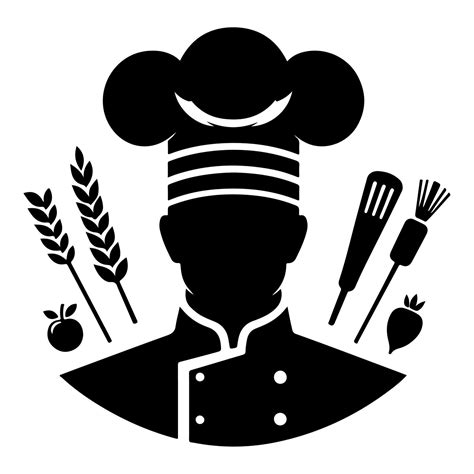 Chef Hat Silhouette Chef Silhouette Chef Poses Silhouette Chef