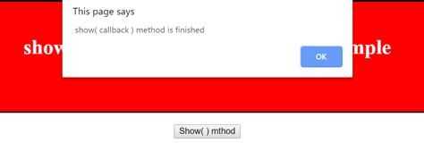 Jquery Show Various Examples Of Jquery Show Method