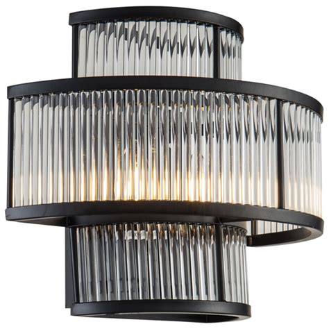 Настенный светильник черный Mancini Crystal KM0926W-2 black - купить за ...
