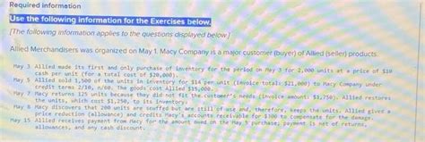 solved exercise 5 6 static recording sales sales returns