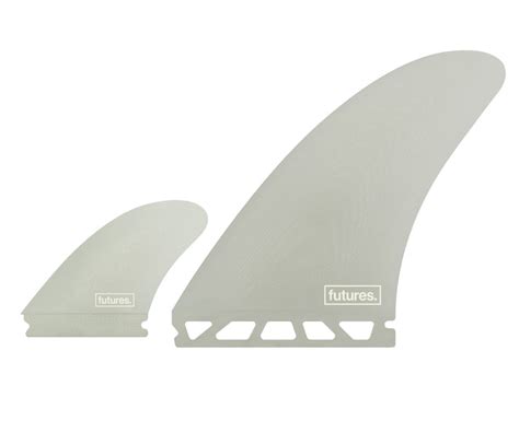 Futures Knost Fiberglass Twinzer Fin Set Clear — Real Watersports