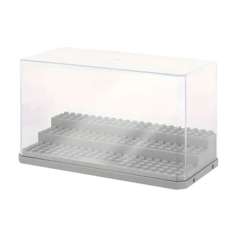 3 Level Mini Figure Display Case Grey