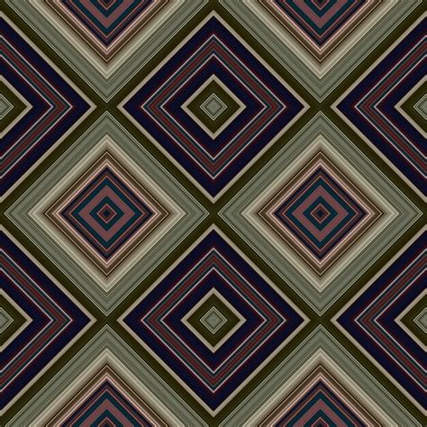 Rhombus And Square Seamless Pattern The Pattern Is Colored Diagonal