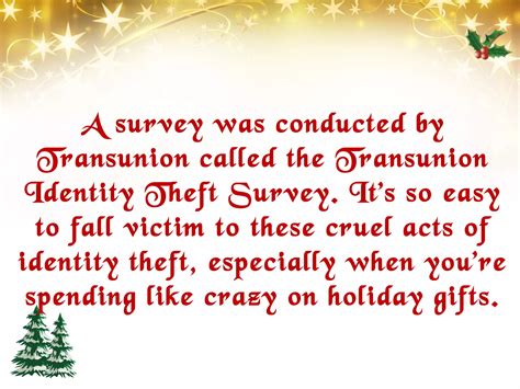 preventing holiday identity theft ppt