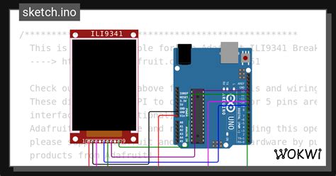 adafruit graphic capability og ili9341 wokwi esp32 stm32 arduino