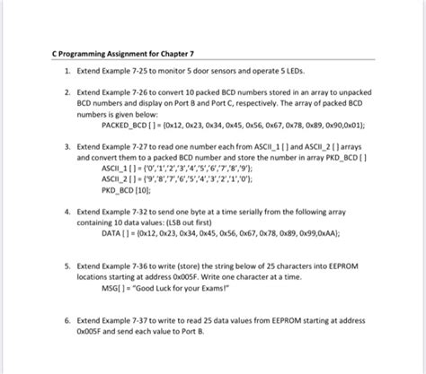 Assembly Language Programming Assignment Chapters 5