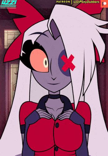 Rule 34 Animated Blush Blushing At Viewer Bow In Hair Breasts Censored Flashing Breasts Hazbin