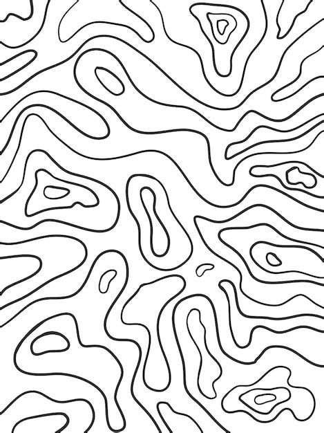Premium Vector Abstract Pattern With Lines Topography Map