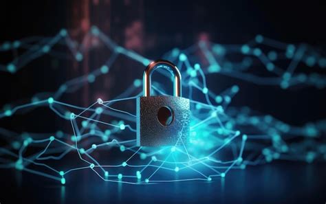 Premium Photo Locked In Unity Chain And Keyhole Generative Ai