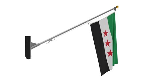 3d Wall Flag Syria T2 New Flag Turbosquid 2321794