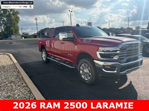 Molten Red Pearl Coat Paint New 2026 Ram 2500 Laramie Crew Cab 4x4 64