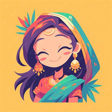 Premium Vector Decorative Bindis Worn On The Forehead