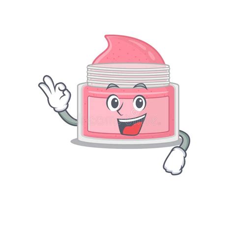 Body Srub Cartoon Mascot Design With Okay Finger Poses Stock Vector Illustration Of Scrub