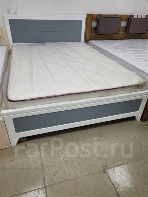 Кровать 140-200 из натурального дерева, двуспальная, белый, новый, в ...