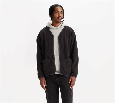 Eclipse Sherpa Cardigan Black Levis® Us