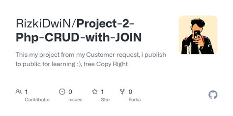 Github Rizkidwin Project Php Crud With Join This My Project From My Customer Request I