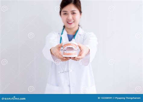 Plastic Toy Teeth Isolated On A White Background Royalty Free Stock Image