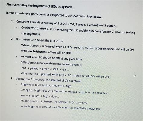 Aim Controlling The Brightness Of Leds Using Pwm In