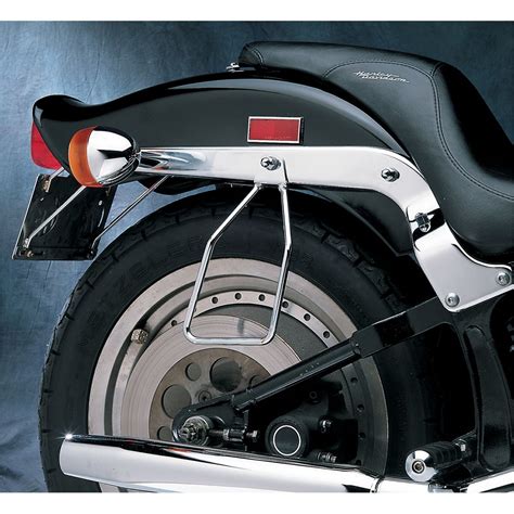 Drag Specialties Chrome Saddlebag Support Brackets Single Bolt Mount