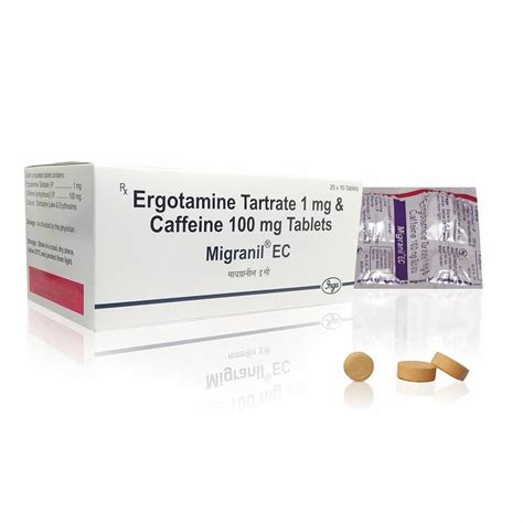 Migranil Ec 1mg100mg Tablet At ₹ 5115stripe Antimigraine Drugs In