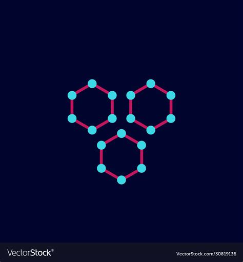 Nanoparticles Icon Science Royalty Free Vector Image