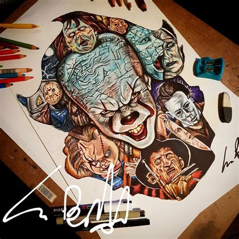 Horror Movie Characters Together