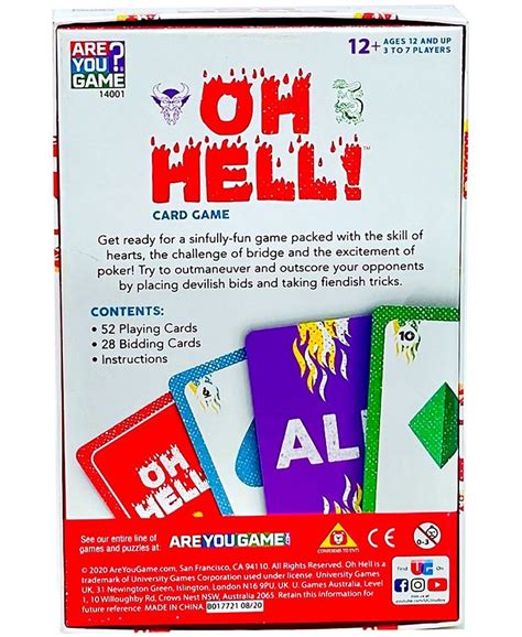 Areyougame Oh Hell Card Game Set 81 Piece Macys