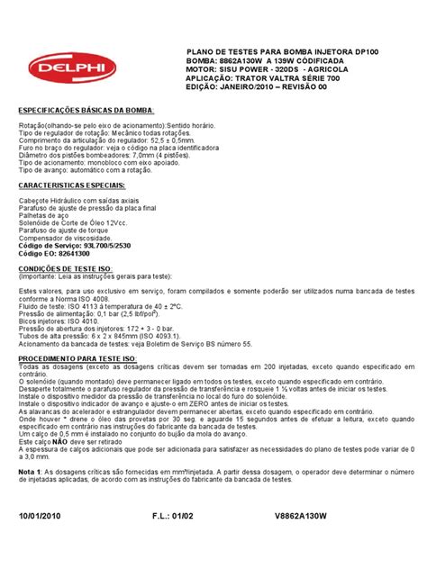 8862a130 Plano De Teste Pdf Engenharia Mecânica