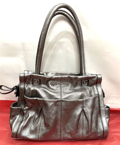 B Makowsky Silver Handbag B Makowsky