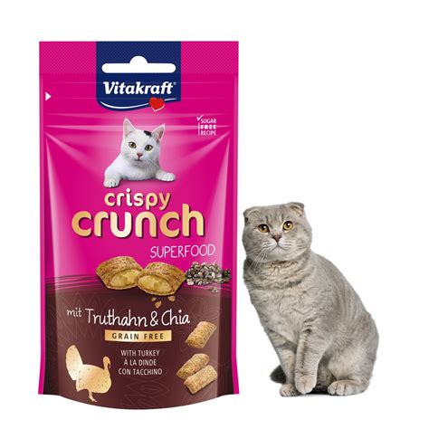 Vitakraft Crispy Crunch Superfood Turkey Chia Cat Treats 60g Shopee