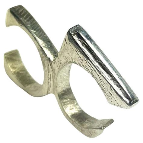 Dina González Mascaró Vest Ring In Sterling Silver For Sale At 1stdibs