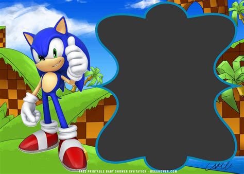 Free Editable Pdf The Spiky Quickster Sonic The Hedgehog 2 Birthday