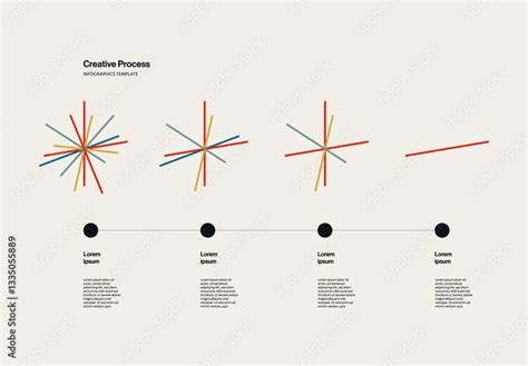 Creative Process Infographics Template Stock Template Adobe Stock