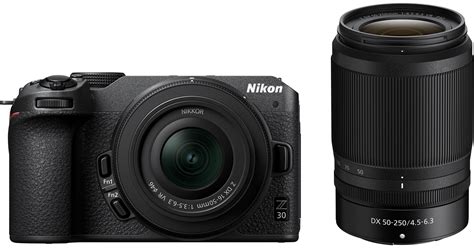 Nikon Z30 Mirrorless Camera With 16 50mm And 50 250mm Lenses