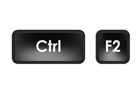 Premium Photo Keyboard Shortcut With Control And F2 Button
