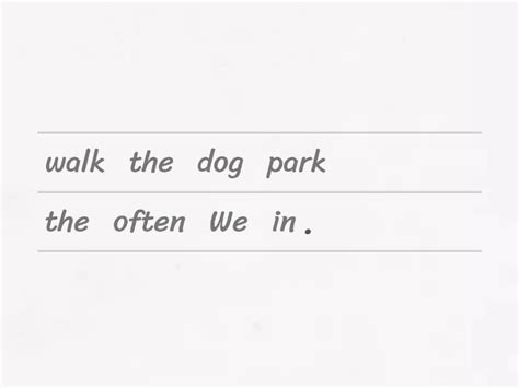 The Present Simple Sentences Affirmative And Negative Unjumble