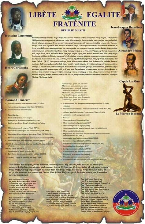 Libete Egalite Poster Haiti History Haitian Revolution Haitian Art