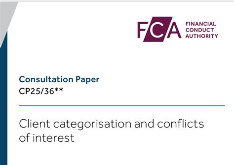 Fca Cp2536 Consultation On Client Categorisation