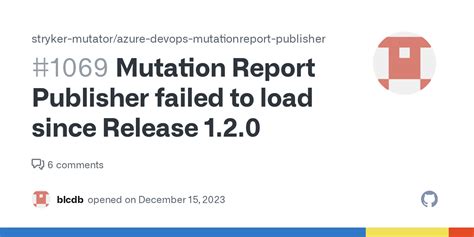 Mutation Report Publisher Failed To Load Since Release 120 · Issue 1069 · Stryker Mutator