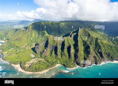 Aerial View Kee Beach Haena Beach Tunnels Beach Kepuhi Beach Kauai