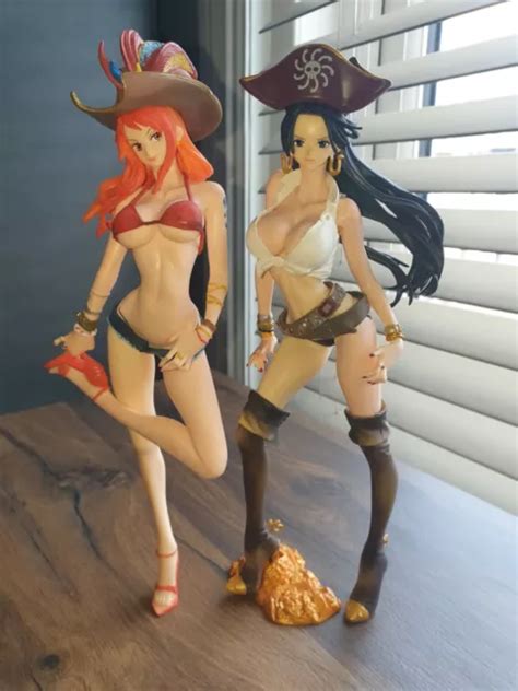One Piece Nami And Boa Hancock 95 Pirate Girl Statue Pair £2500