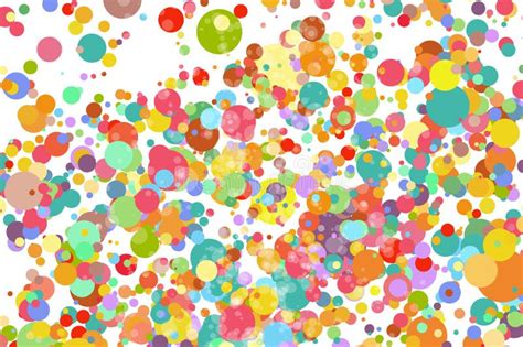 Light Multicolor Background Colorful Vector Texture With Circles Splash Effect Banner Stock