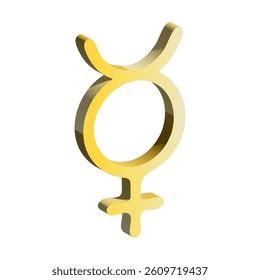 3d Hermaphroditus Gender Identity Icon Symbol 스톡 일러스트 2609719437