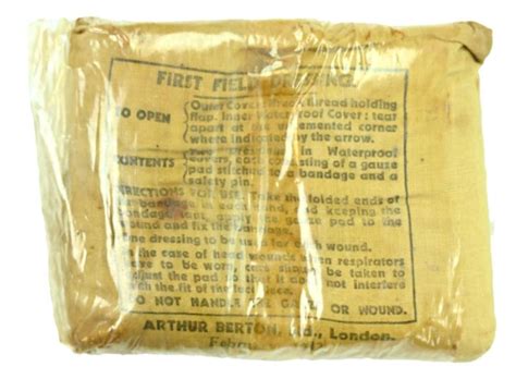 Worldwarcollectibles British Ww2 First Field Dressing