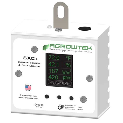 Agrowtek Growcontrol Sxc Plus Indoor Climate Sensor With Lcd Display
