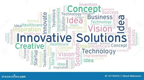 Innovative Solutions Word Cloud Made With Text Only Stock Illustration Illustration Of Cloud